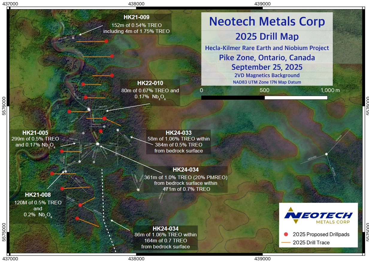 Neotech Metals Corp. Announces Commencement of the 2025 Hecla-Kilmer ...